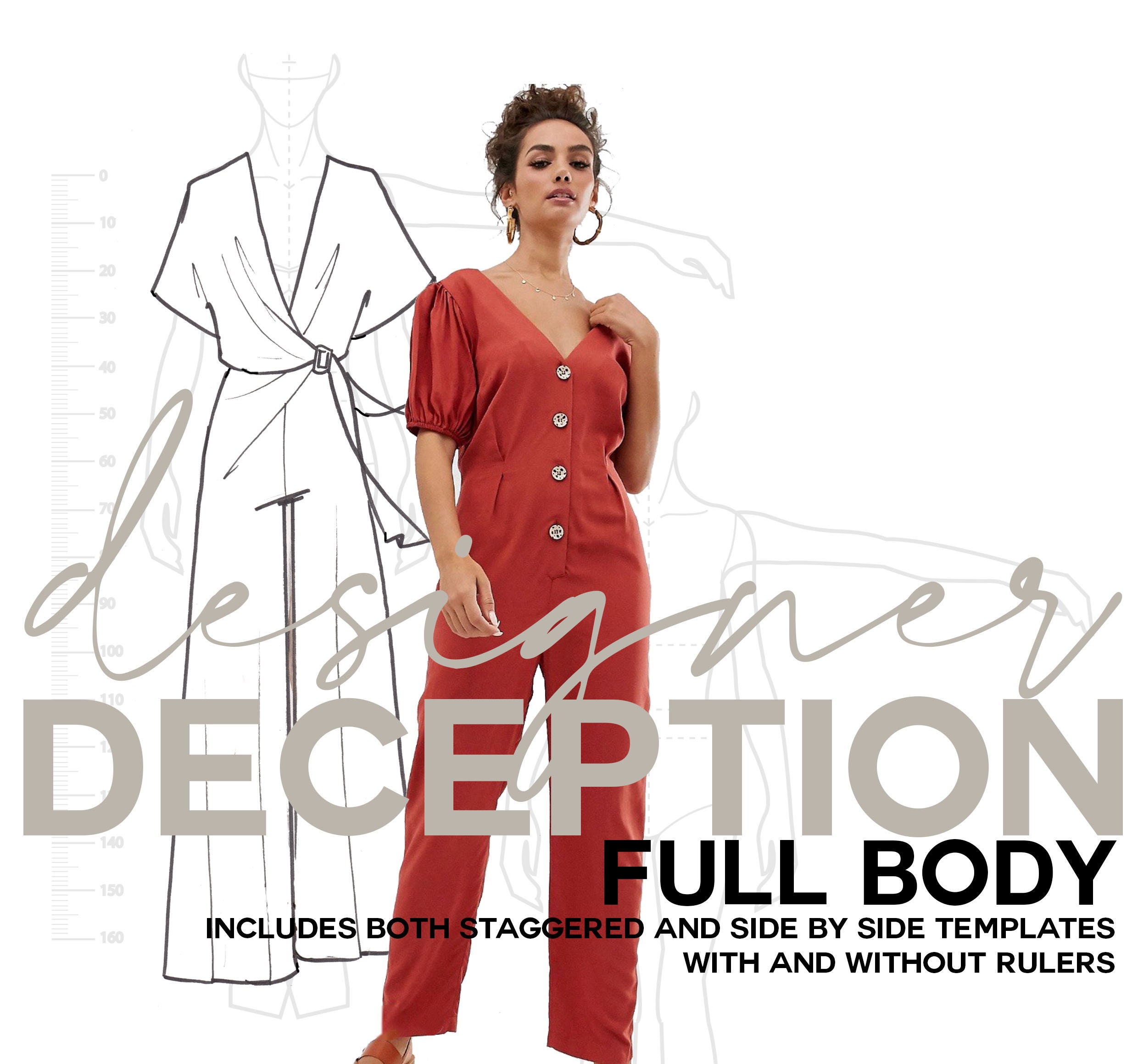 FULL BODY Spec Template for Fashion Illustration - Etsy