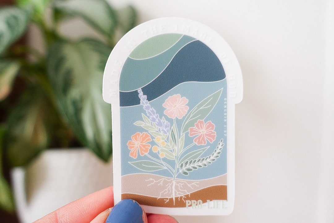 Made in the Image of God Vinyl Sticker- - Etsy