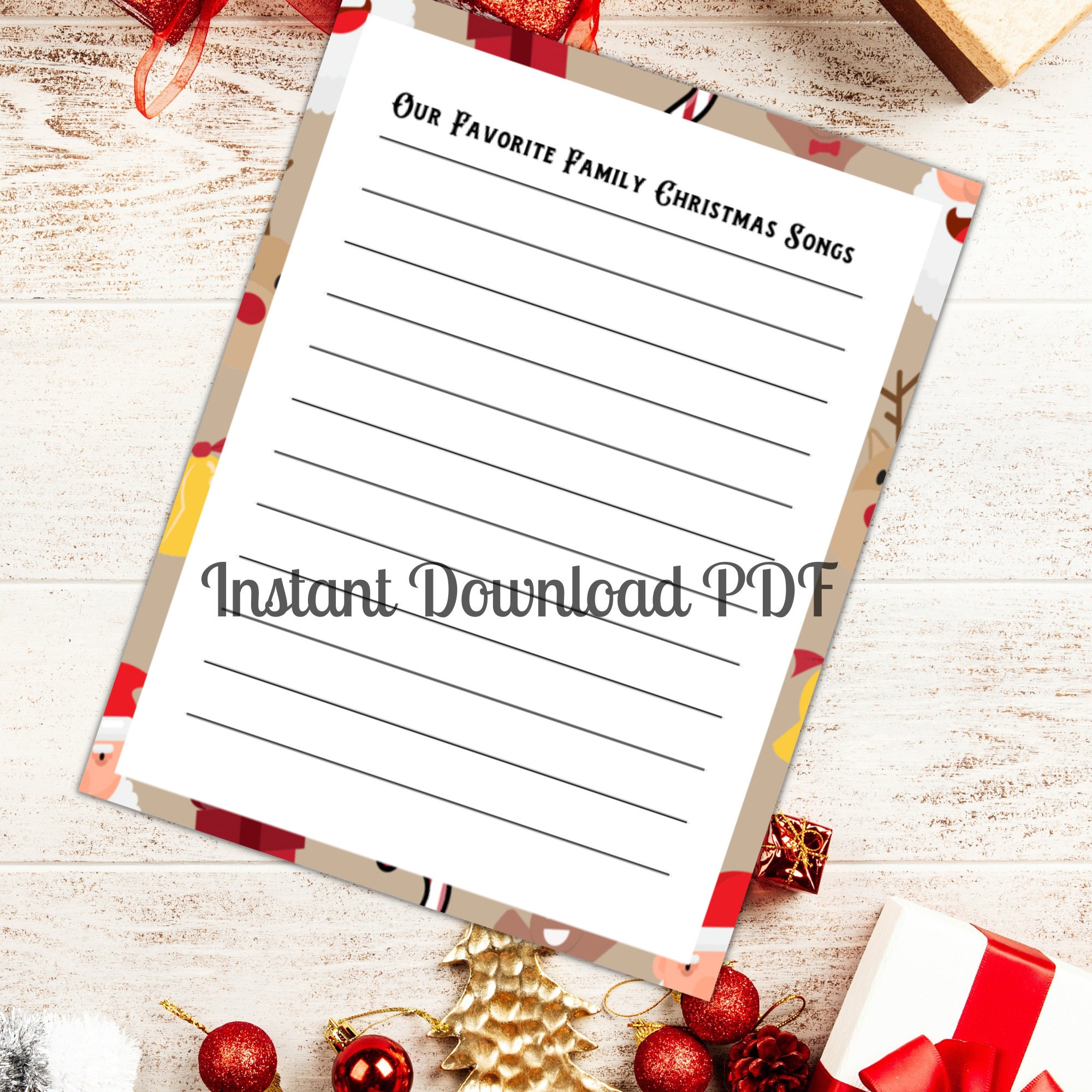 Printable Christmas Memory Journal, Advent Journal, Family Memories ...