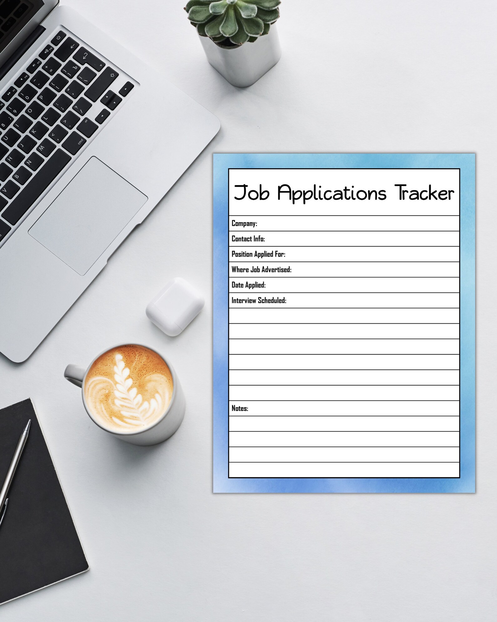 Printable Job Search Planner, Employment Preparation, Instant Download ...