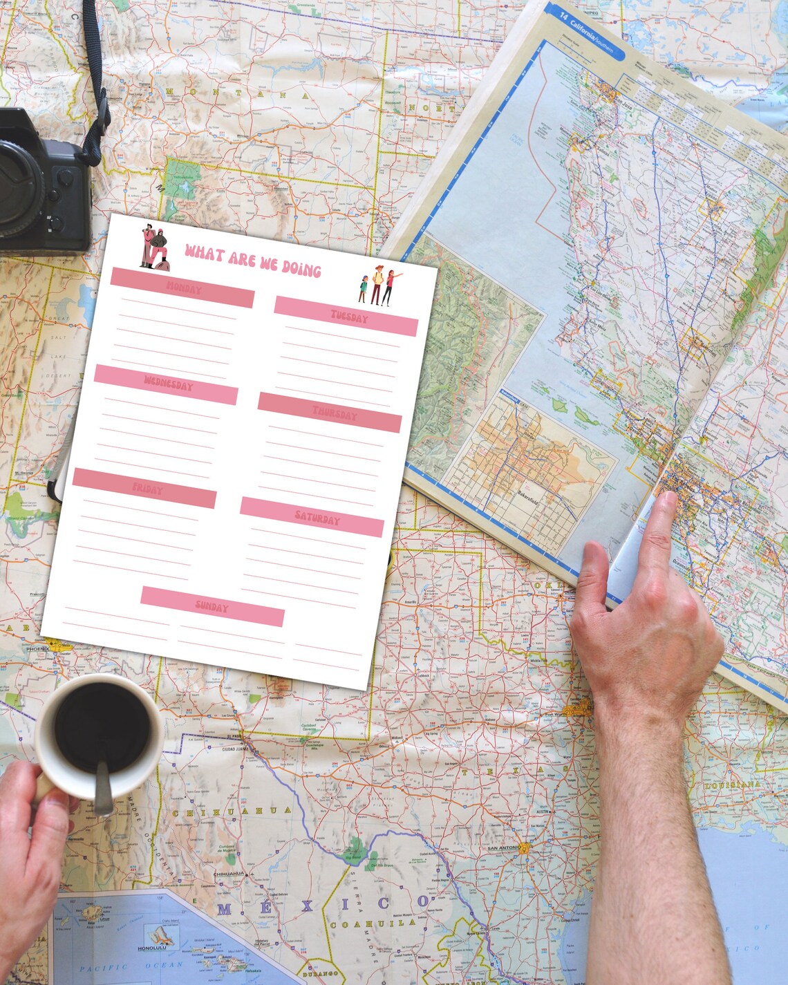 Printable Road Trip Planner, Holiday Checklists, Instant Download PDF ...