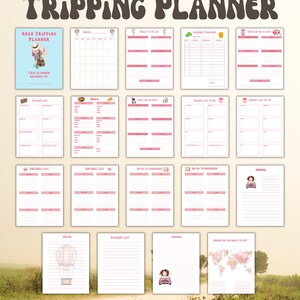 Printable Road Trip Planner, Holiday Checklists, Instant Download PDF ...