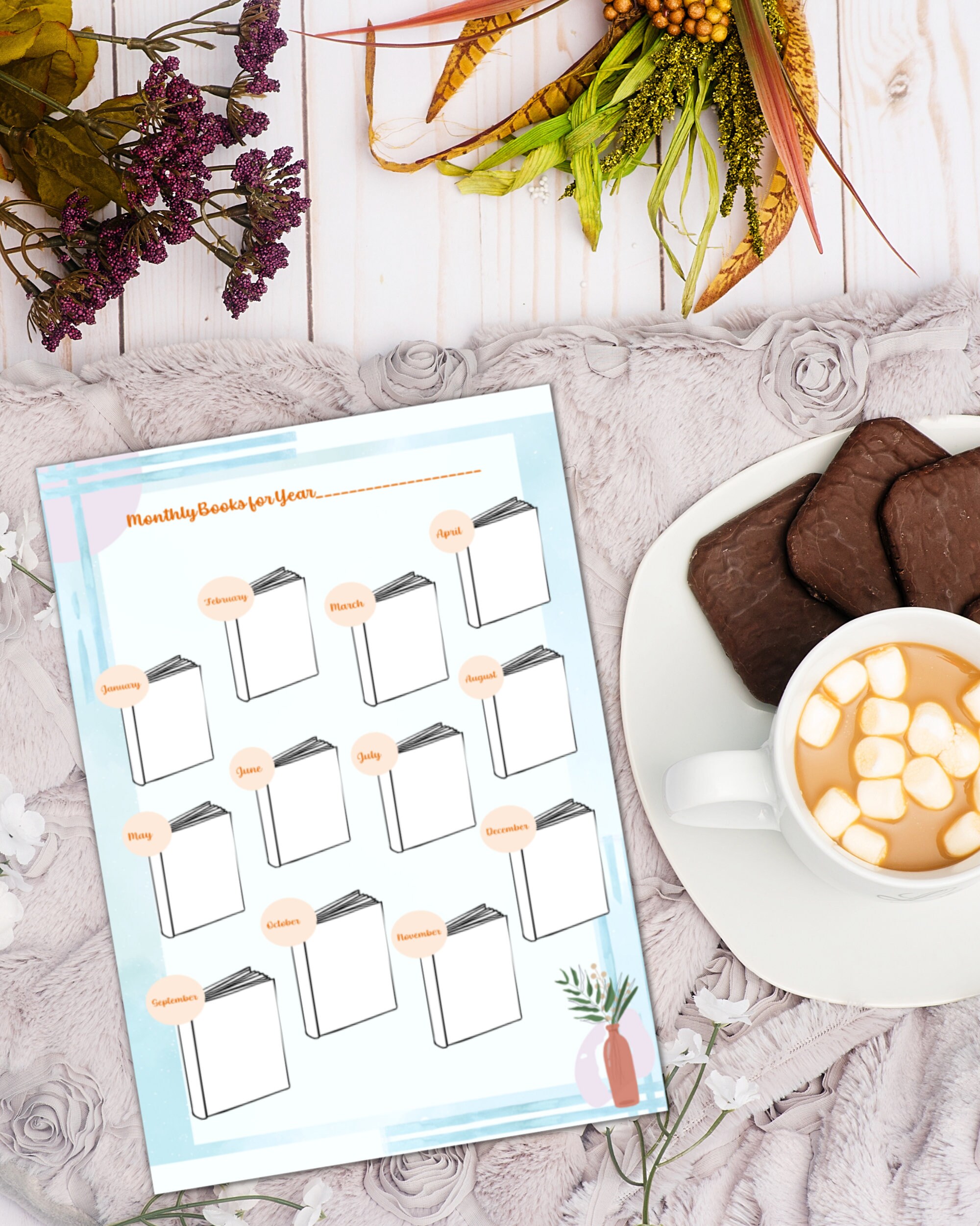 Printable Book Club Planner: Organize Your Reading Schedule, Instant ...