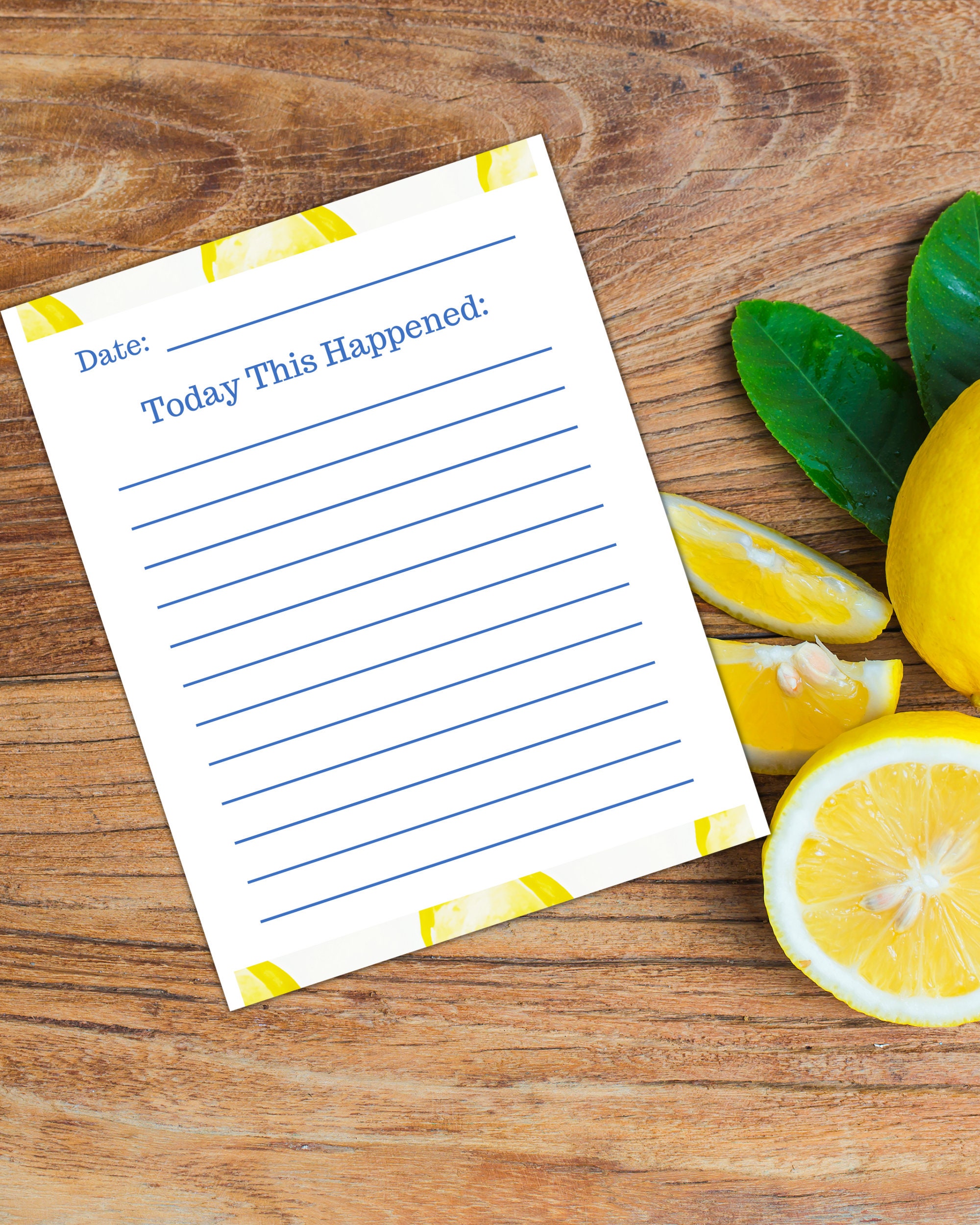 Printable "when Life Gives You Lemons" Journal, Affirmation Quotes ...