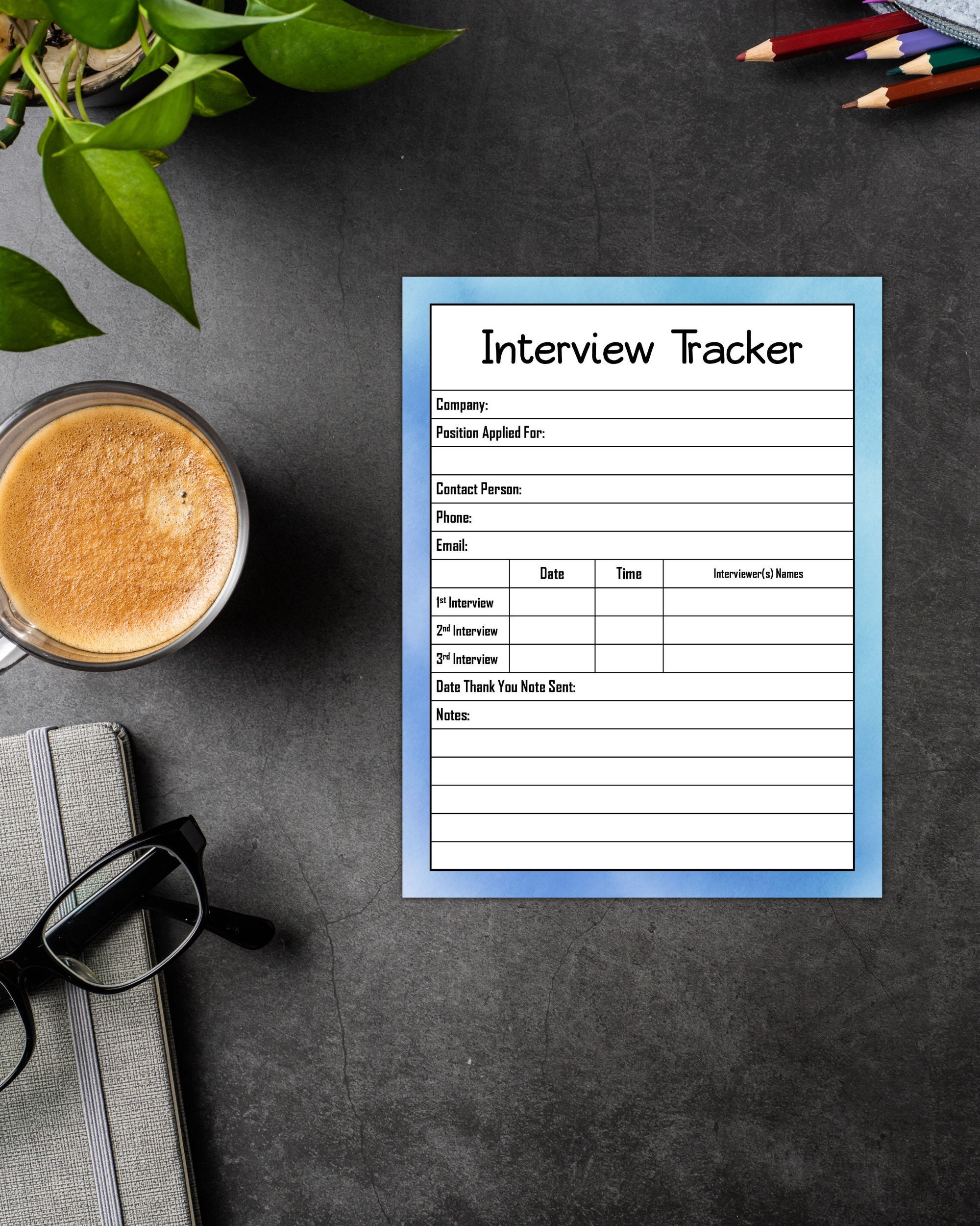 Printable Job Search Planner, Employment Preparation, Instant Download ...