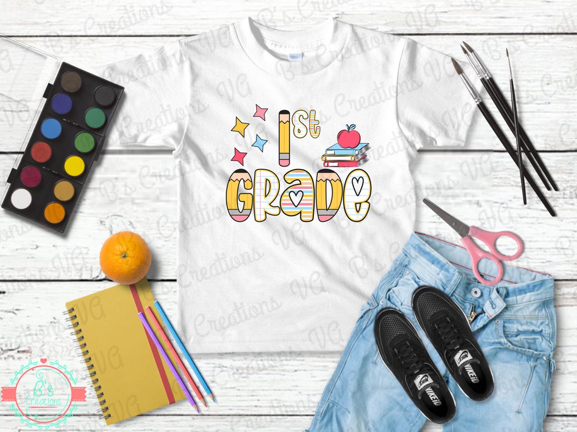 1st Grade Doodle Letters, Back to School, Instant Download, Digital ...