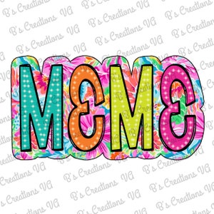 Bright Letters Meme PNG, Meme Png, Dalmatian, Tropical, Lilly Inspired ...