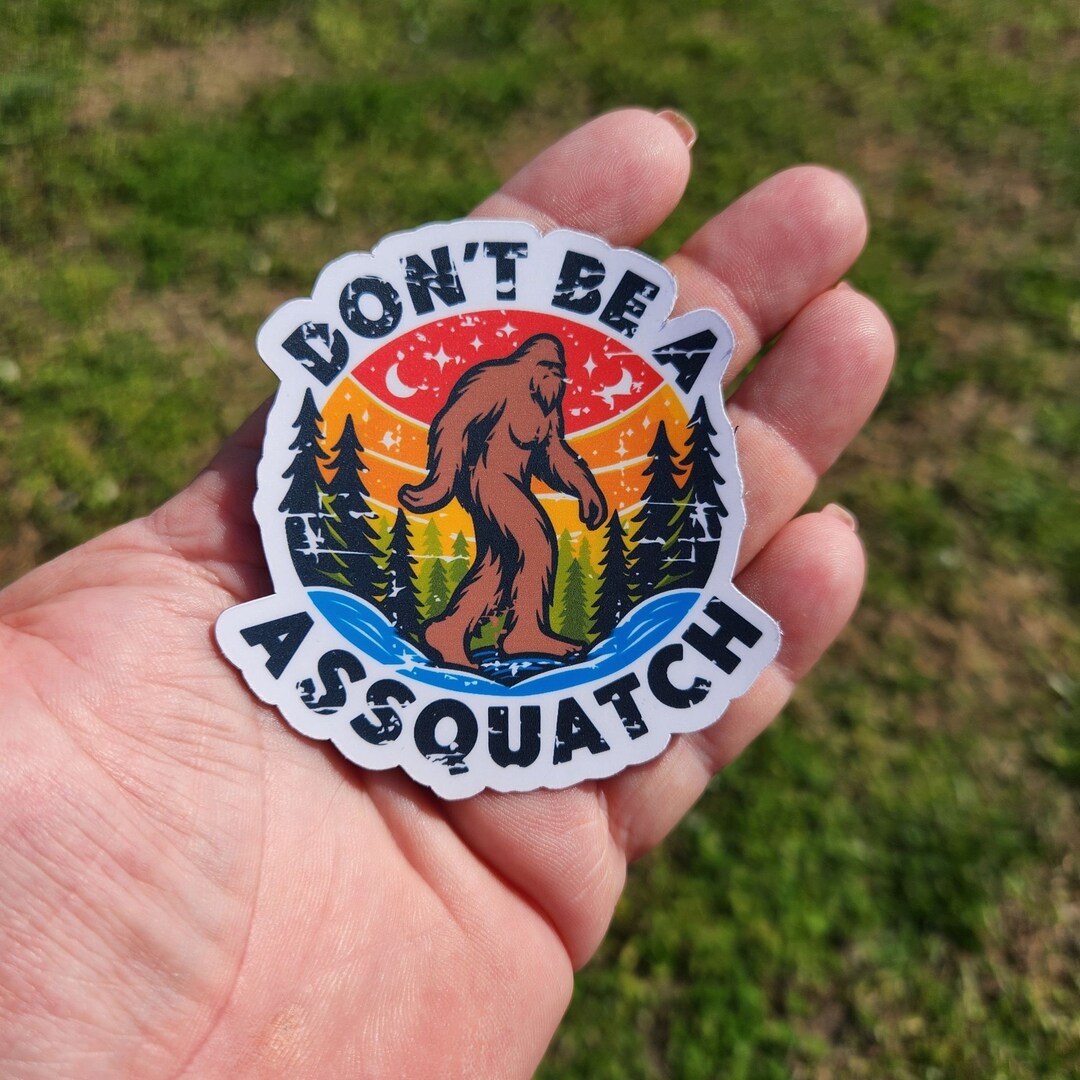 Assquatch Flexible Magnet, Funny Bigfoot Cup Decor - Etsy