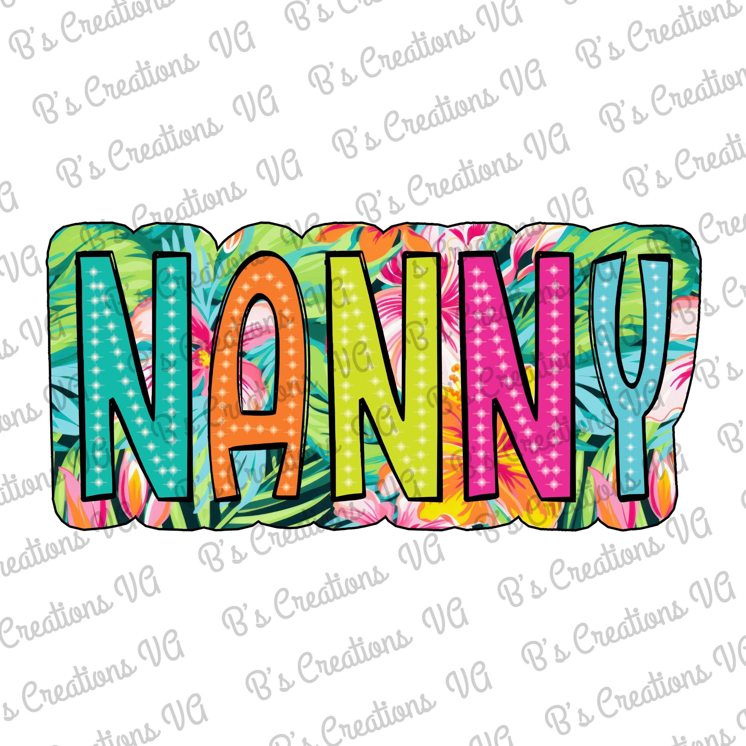Bright Letters Nanny PNG, Nanny Png, Dalmatian, Tropical, Lilly ...