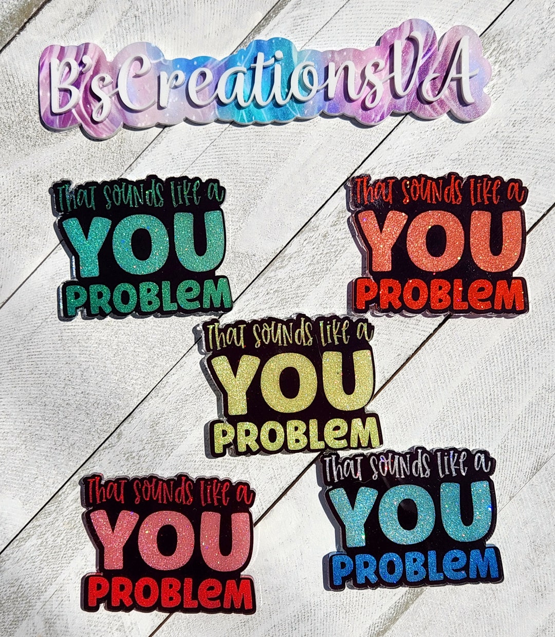 That Sounds Like a YOU Problem Retractable Alligator Clip Badge Reel ...