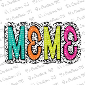 Bright Letters Meme PNG, Meme Png, Dalmatian, Tropical, Lilly Inspired ...