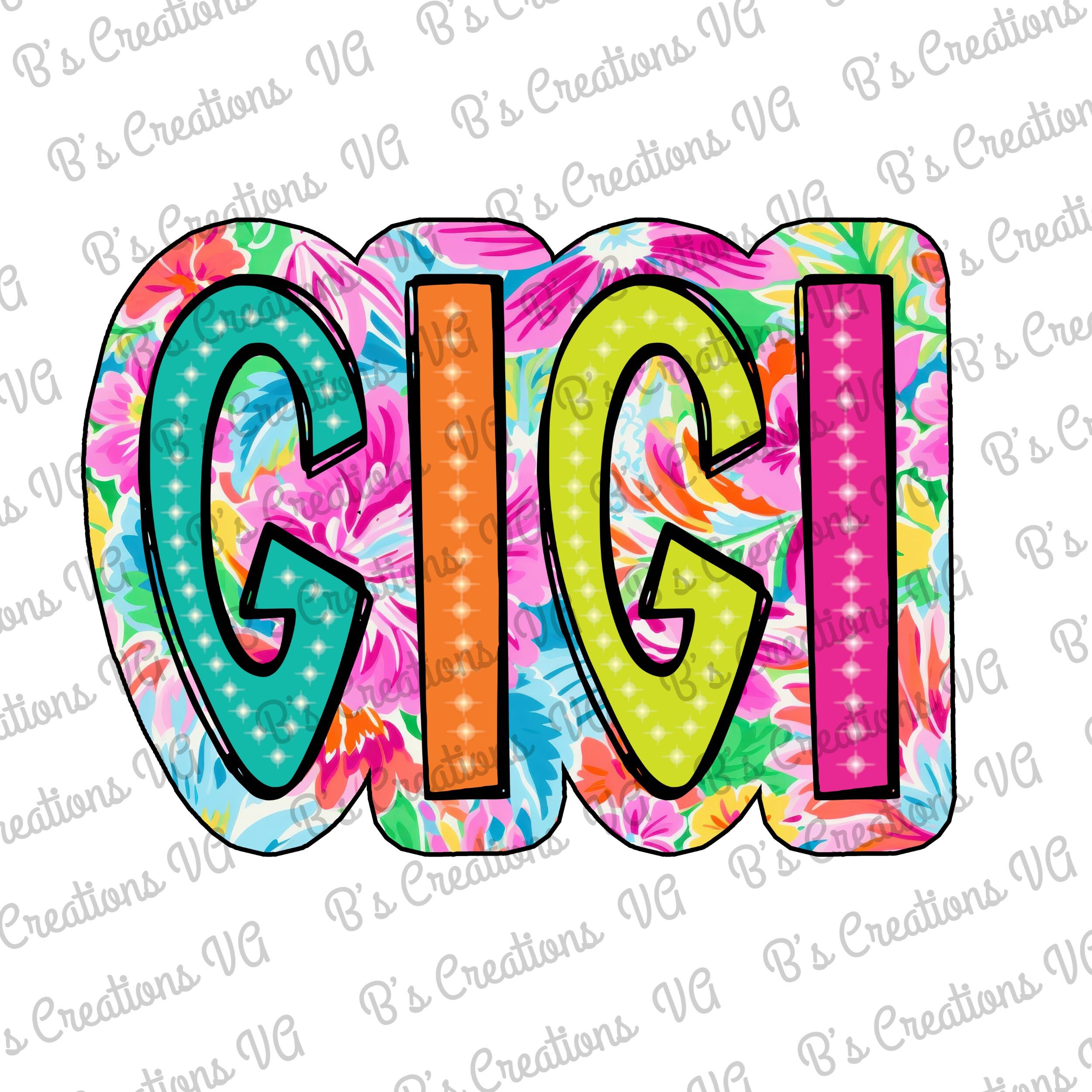 Bright Letters Gigi PNG, Gigi Png, Dalmatian, Tropical, Lilly Inspired ...