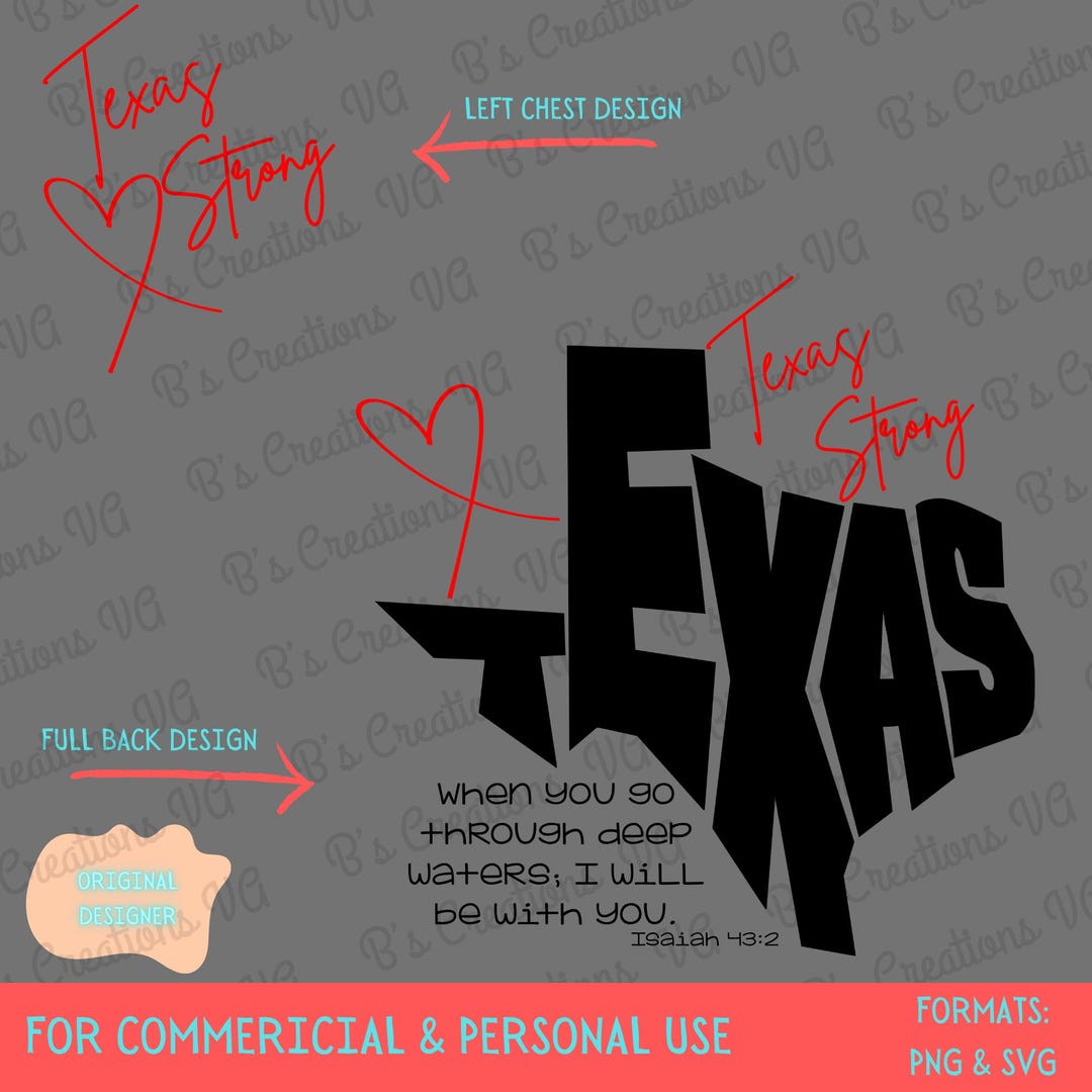 Texas Strong SVG PNG, Christian Digital Download - Etsy