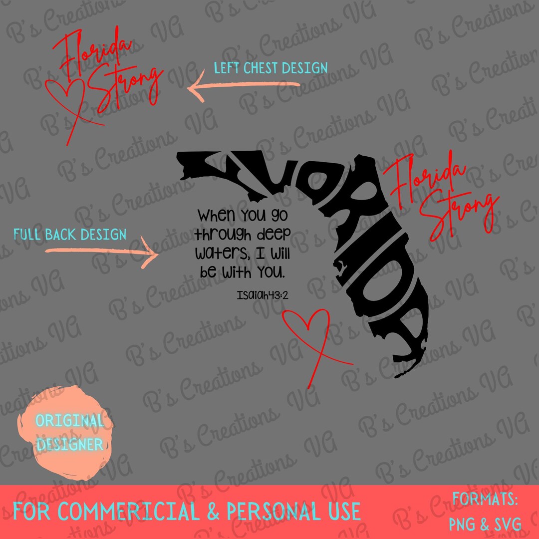 Florida Strong Hurricane Relief SVG PNG, Christian Digital Download - Etsy