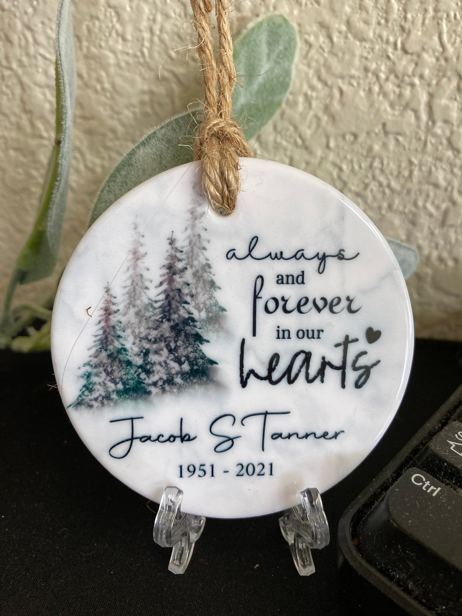 Memorial Ornament Remembrance Gift Personalized Memorial - Etsy