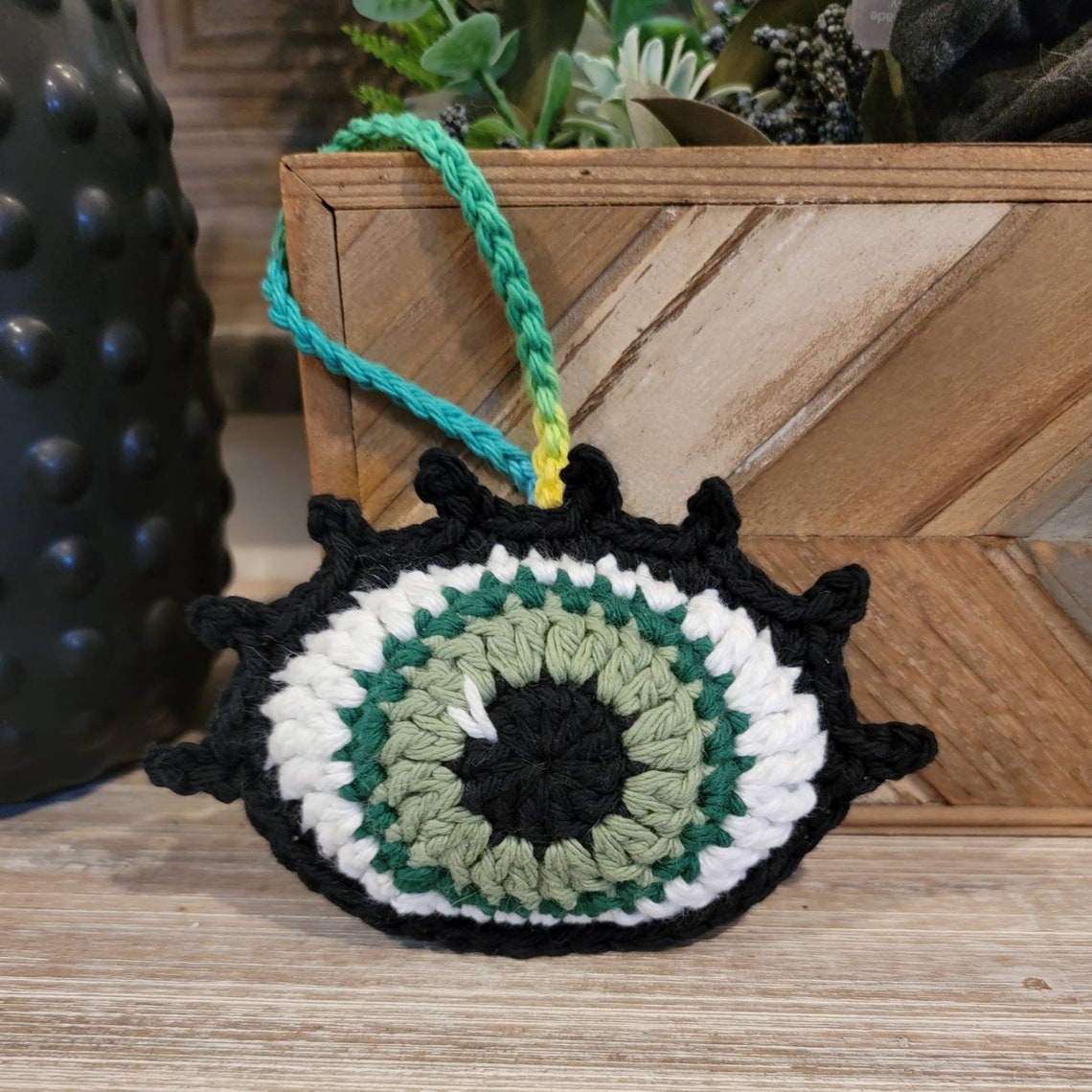 Crochet Eye/ Evil Eye Crochet/ Third Eye Crochet/ Crochet Ornament ...