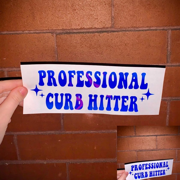 Hot Girl Hit Curb Bumper Sticker - Etsy