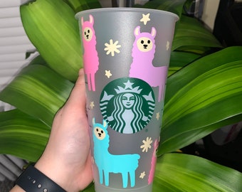 Personalized Cold Drink Cup With Alpacas - Etsy