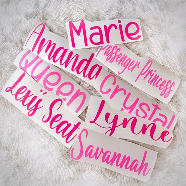 Passenger Name Decal - Etsy
