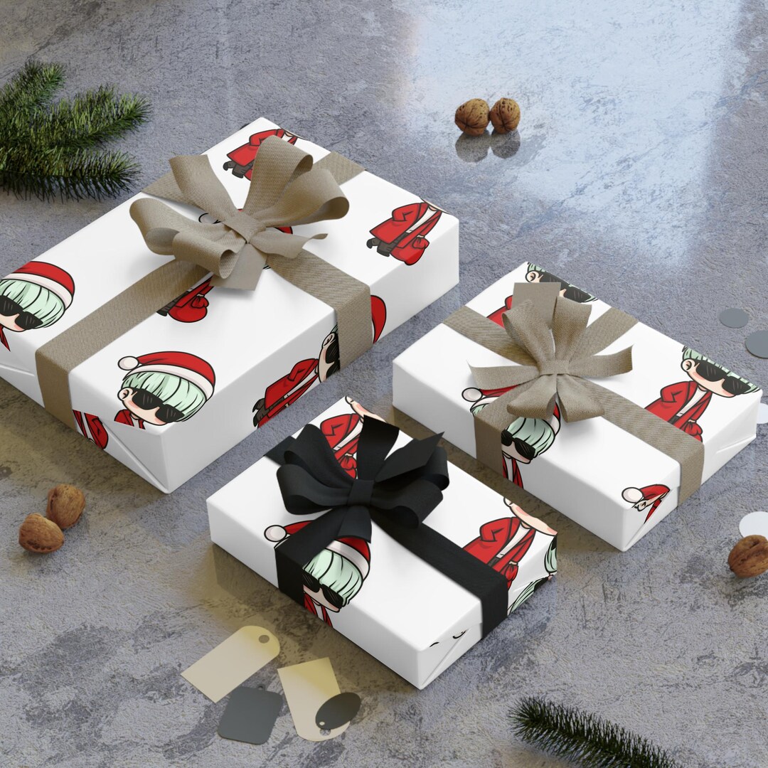 BTS Suga Gift Wrap Paper Rolls, Holiday Wrapping, Christmas Gift Wrap ...