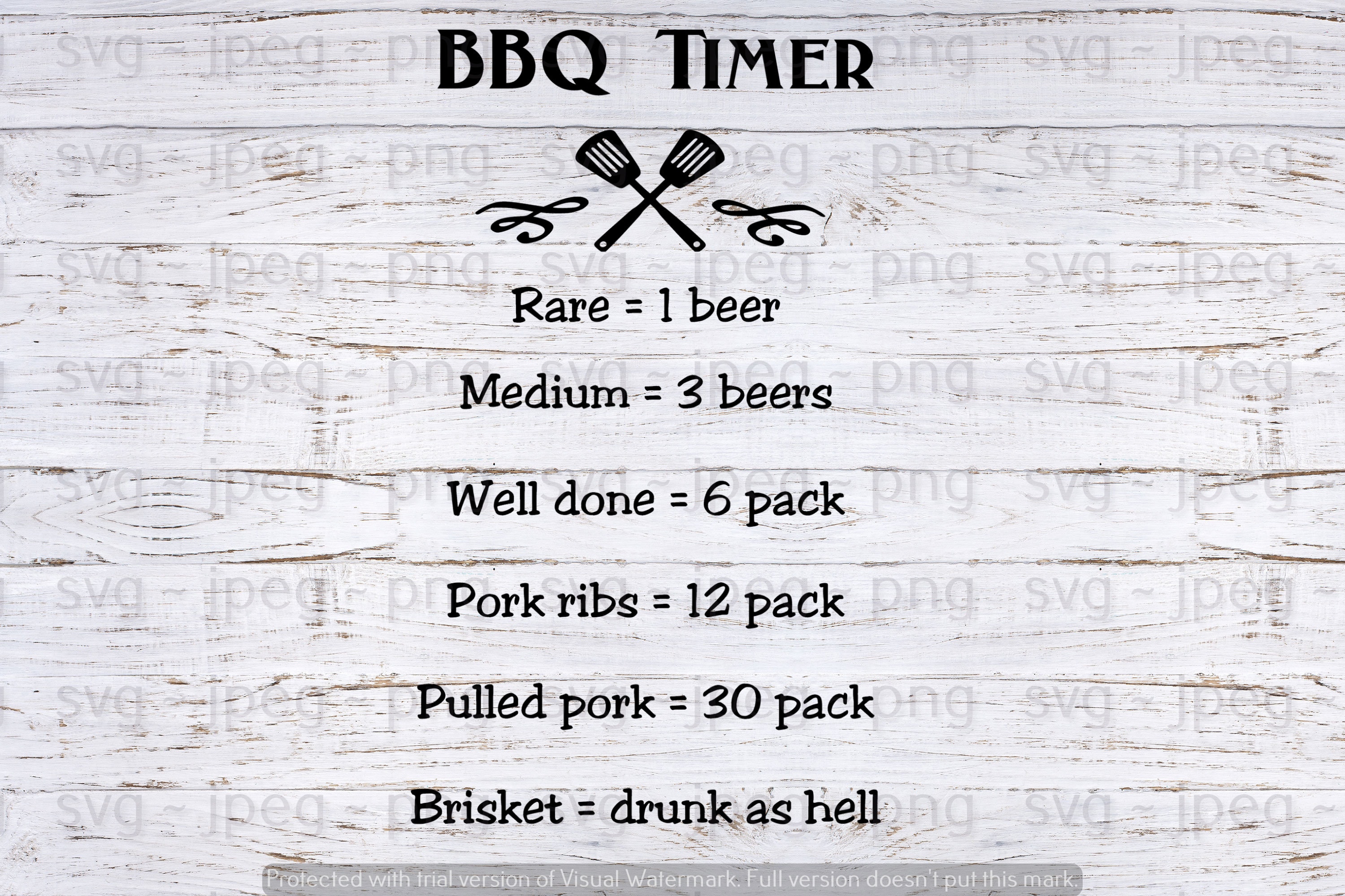 BBQ Timer, Svg, Jpeg, Png-digital Download - Etsy