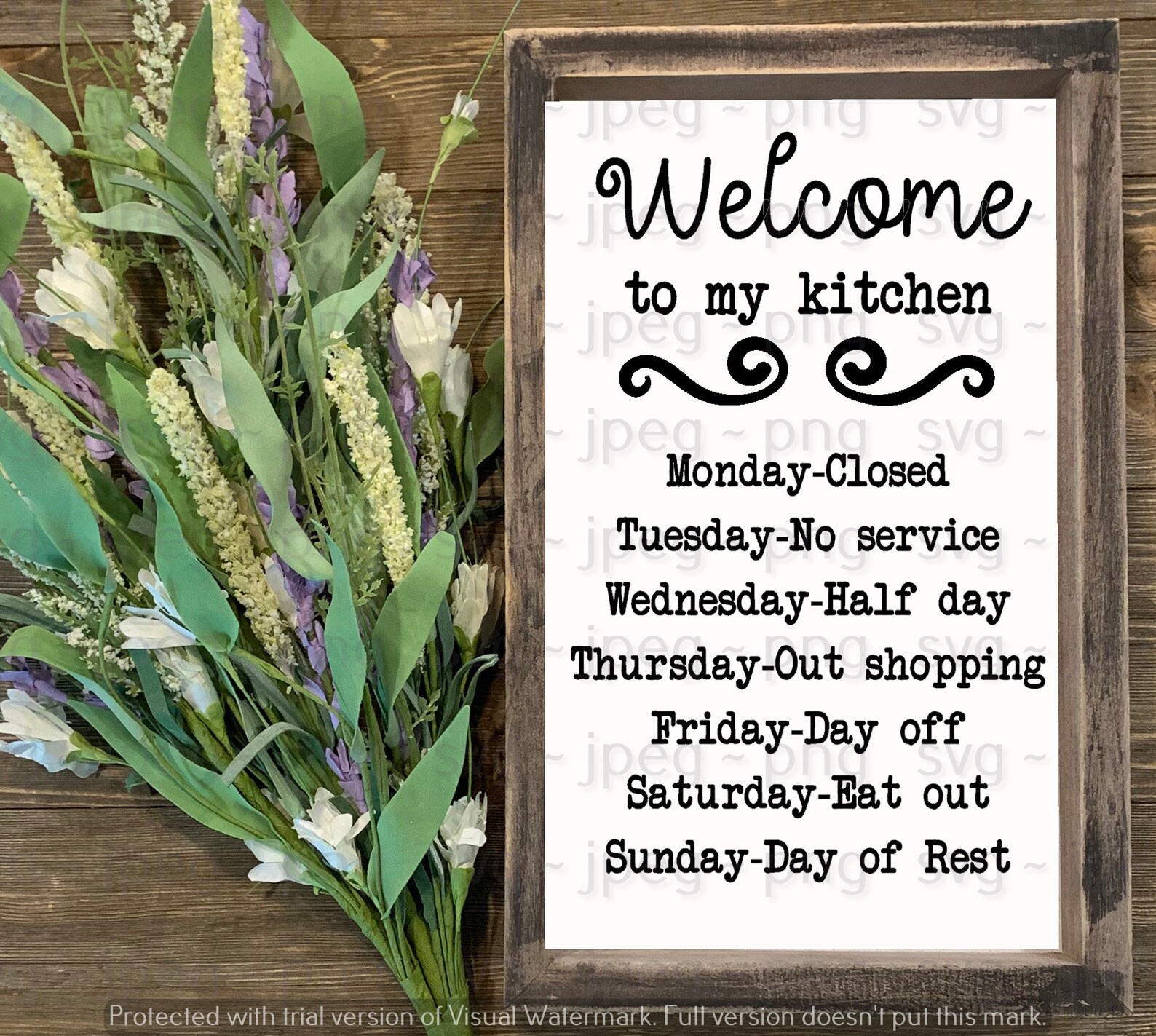 Welcome to My Kitchen SVG, Digital Download, PNG, JPEG - Etsy