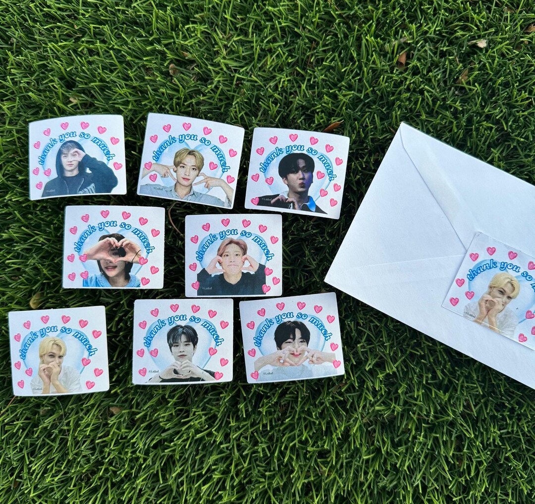 Stray Kids Thank You Mail Paper Stickers - Etsy