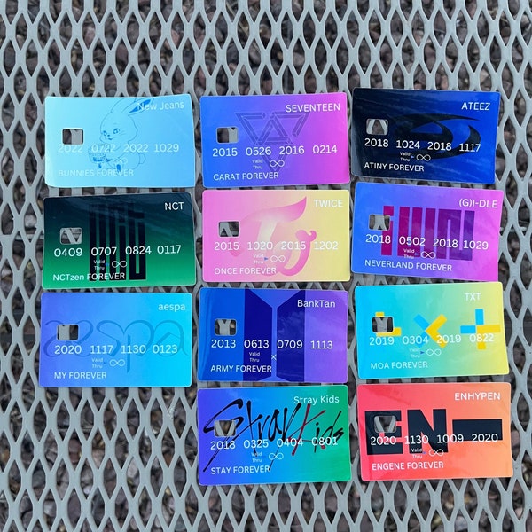Credit Card Sticker - Etsy