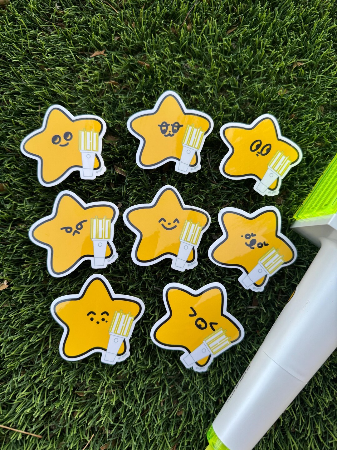 NCT 127 the Unity Stars With Lighstick Inspired Vinyl Stickers - Etsy