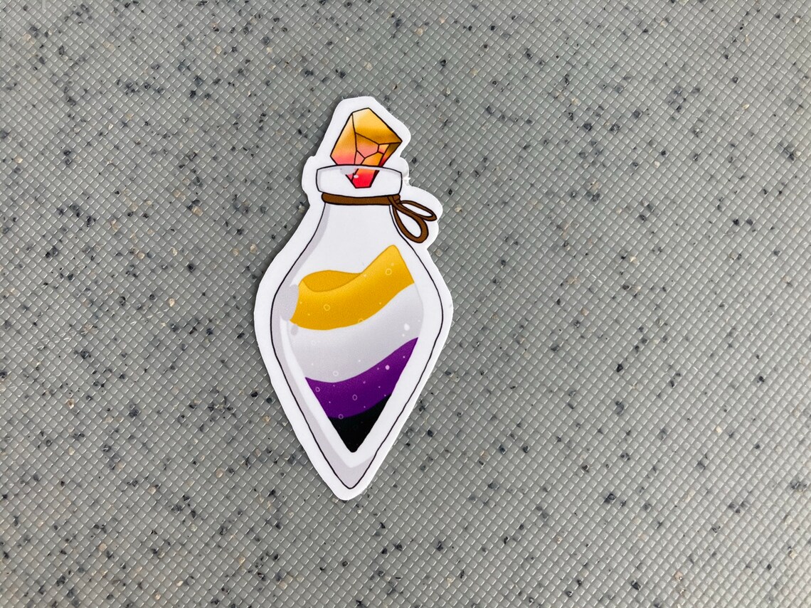 Lgbt Pride Potion Bottle Sticker Etsy