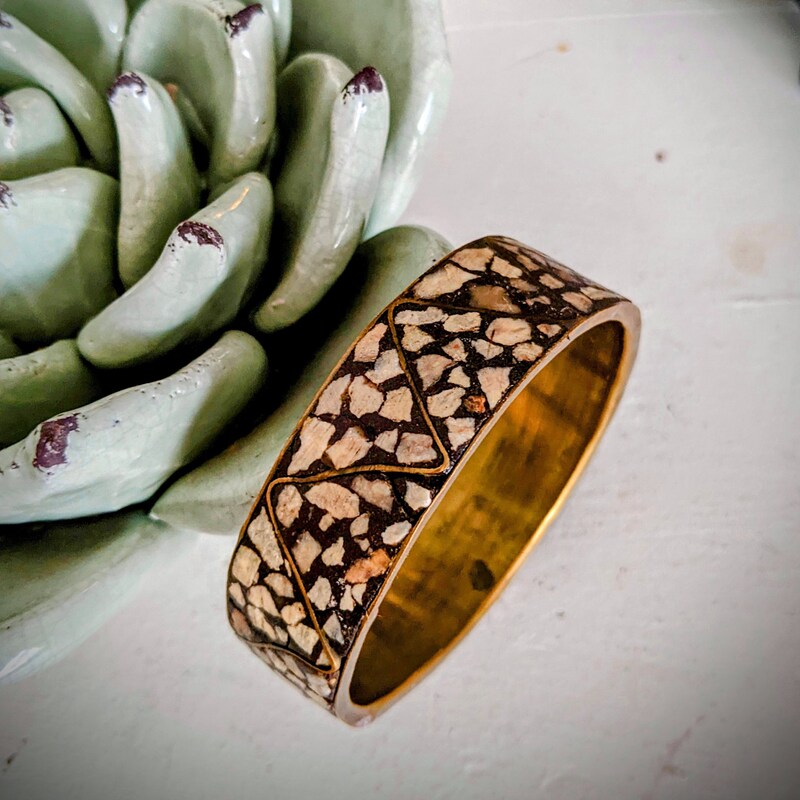 Wide Bangle Bracelet - Etsy