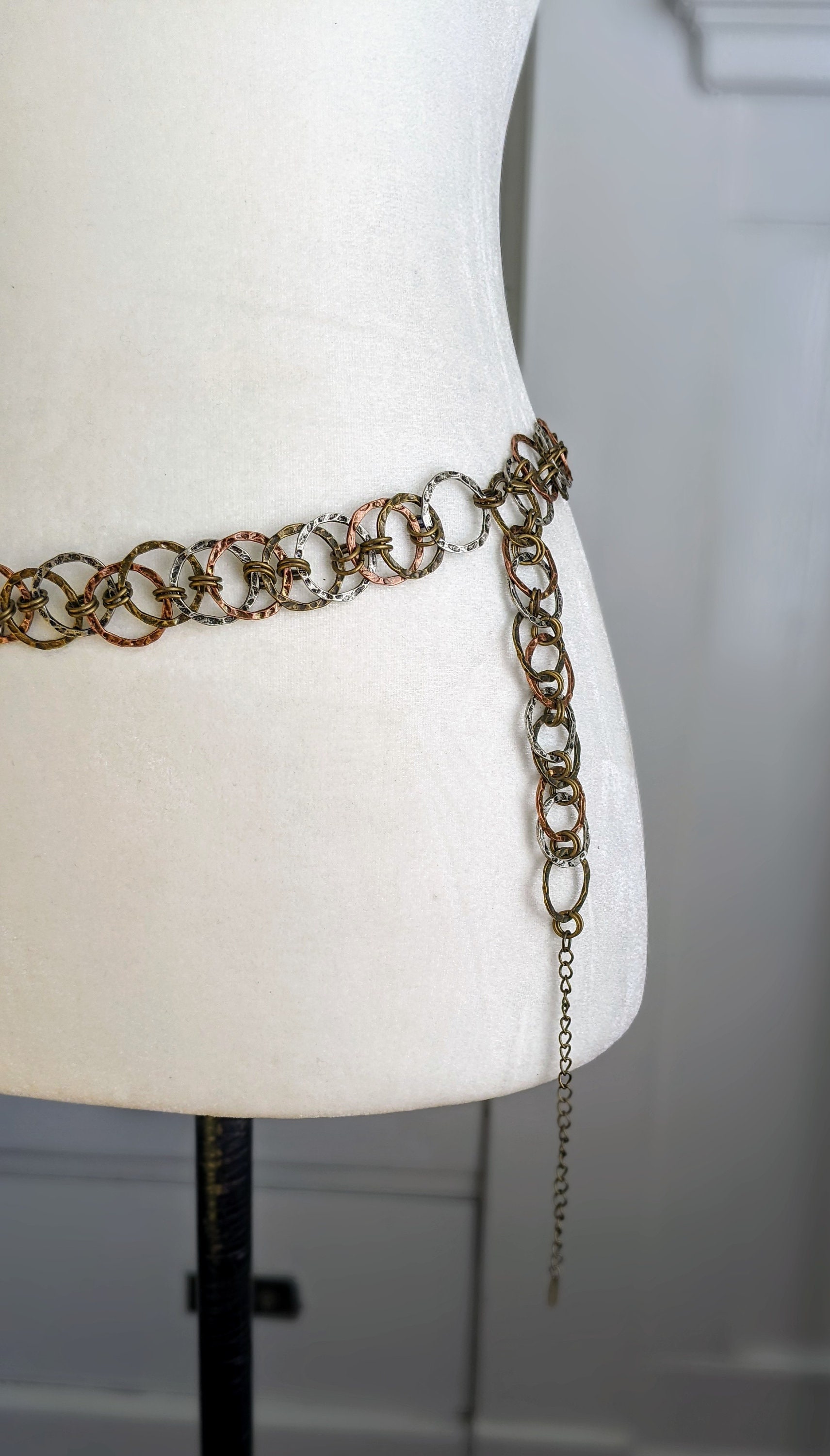 Vintage Metal Chain Belt, Gold Chain Belt - Etsy