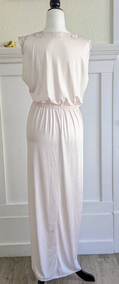 Vintage 30's Style Maxi Pale Pink Slip Dress by Charnos UK Circa 1970's ...