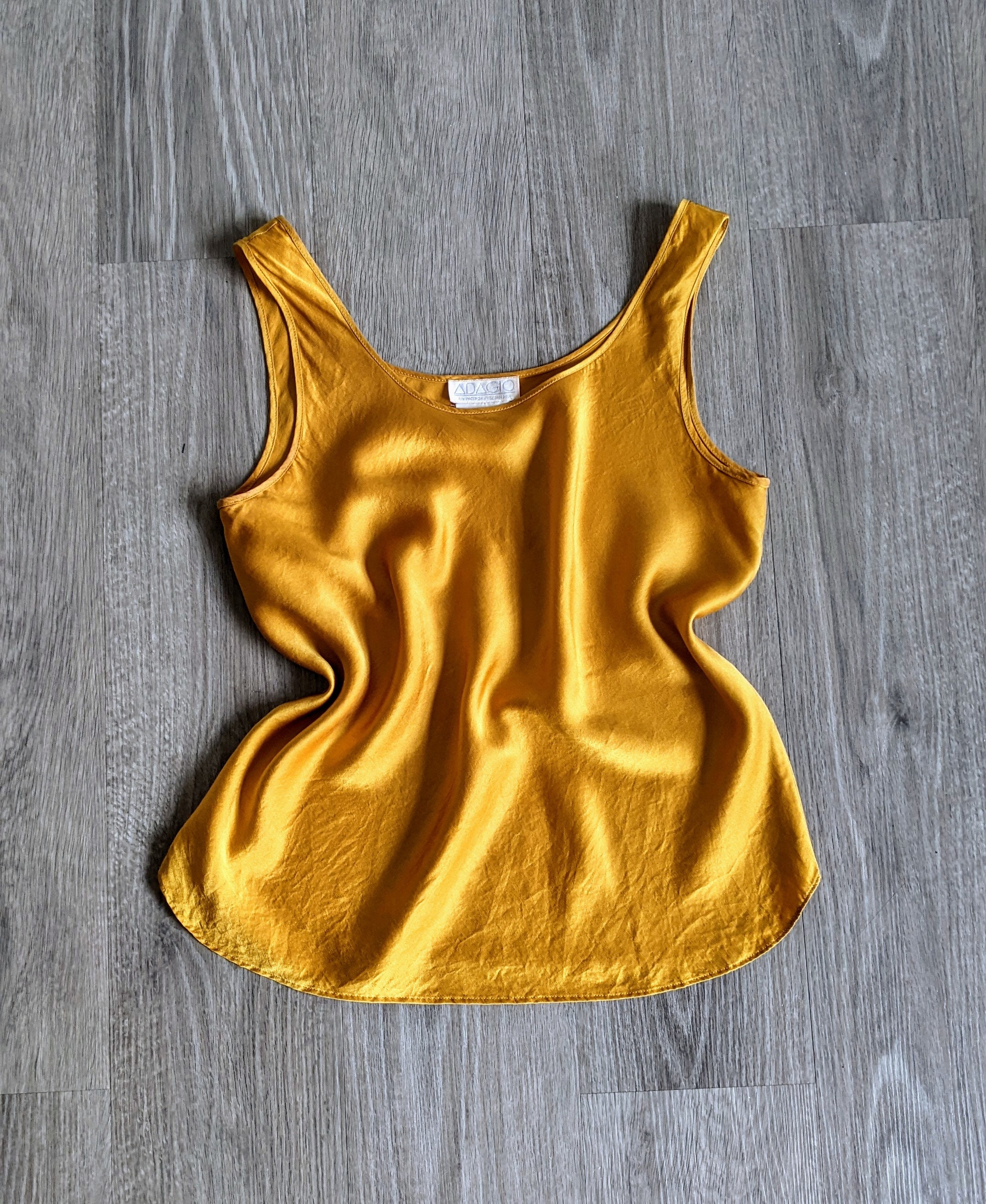 Vintage Couture Gold Silk Camisole Size S - Etsy