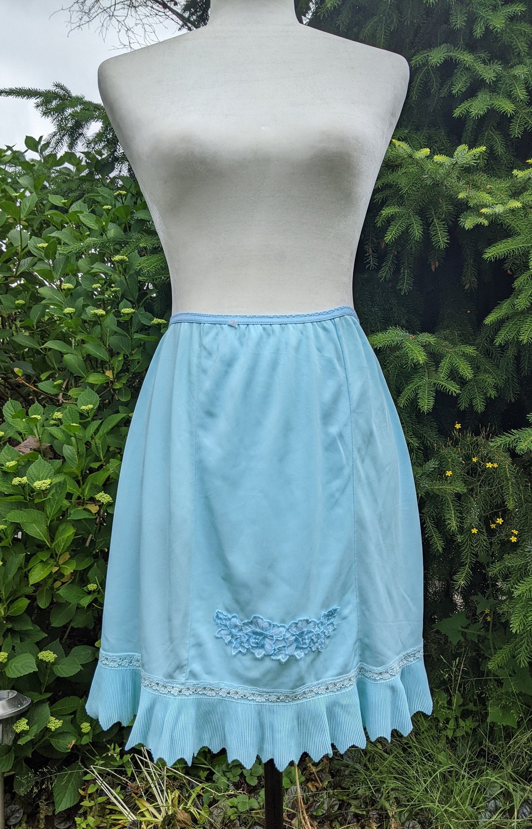 Vintage 60's Baby Blue Half Slip Size S - Etsy