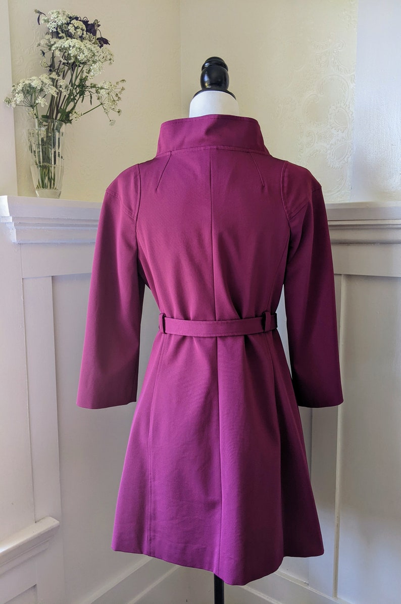 Luxury Vintage 90's Magenta Trench Coat by Ports - Etsy