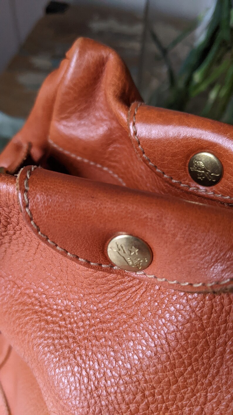 Vintage Il Bisonte Boston Bag, Il Bisonte Designer Tote Bag - Etsy