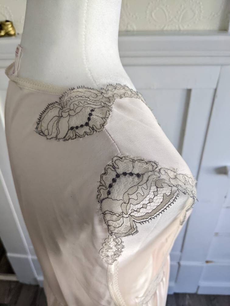 Vintage 30's Style Maxi Pale Pink Slip Dress by Charnos UK Circa 1970's ...