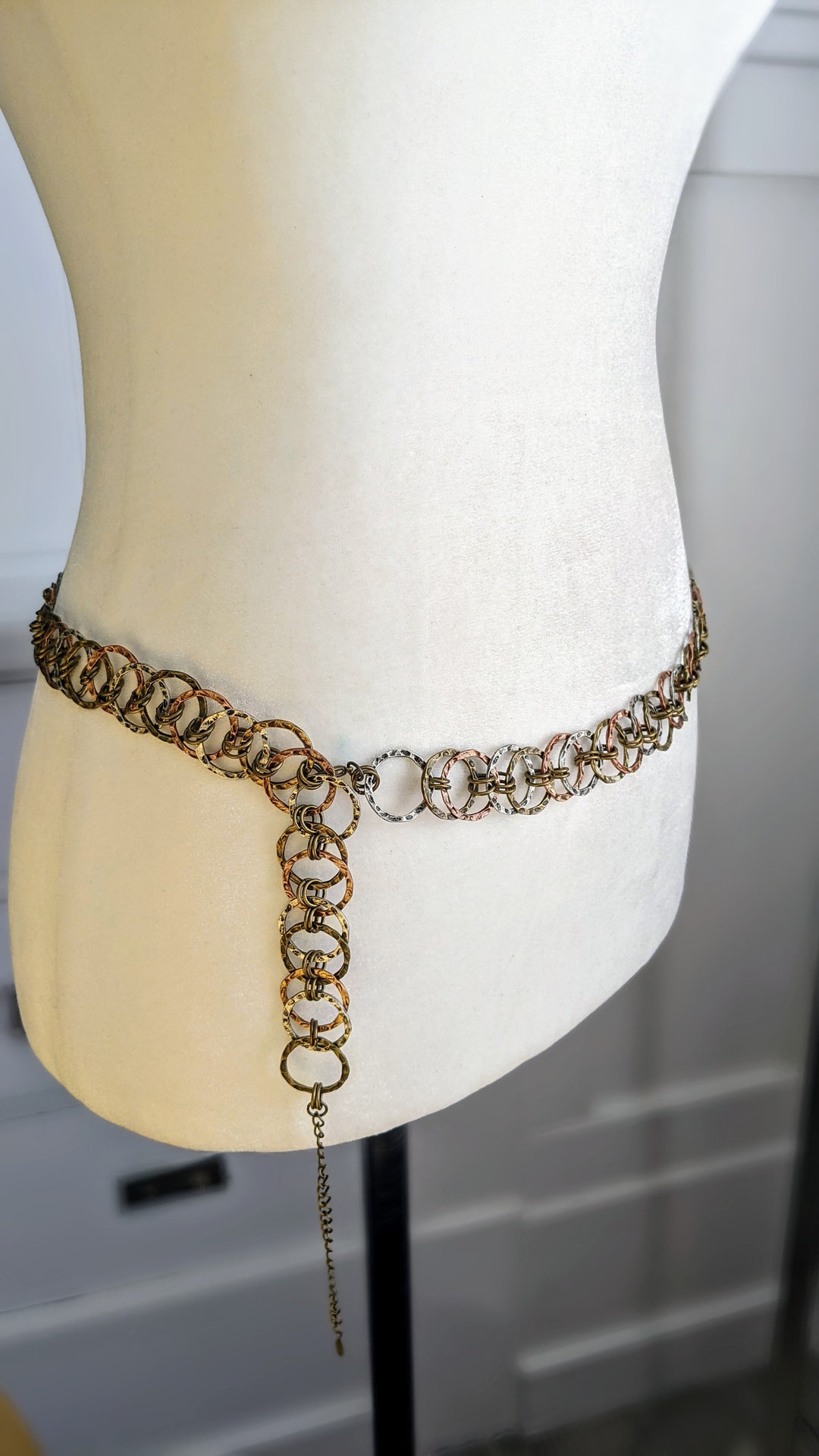 Vintage Metal Chain Belt, Gold Chain Belt - Etsy