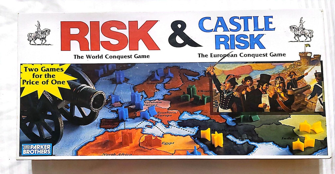 1990 Castle Risk Board Game Parker Brothers Like New Vintage Condition ...