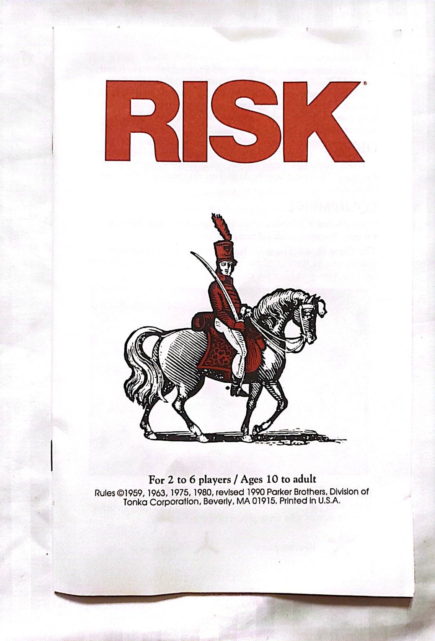 1990 Castle Risk Board Game Parker Brothers Like New Vintage Condition ...