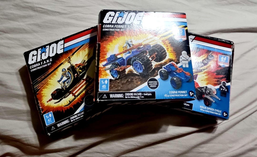 Lot of 3 GI Joe Construction Sets Brand New Licensed by Hasbro - Etsy