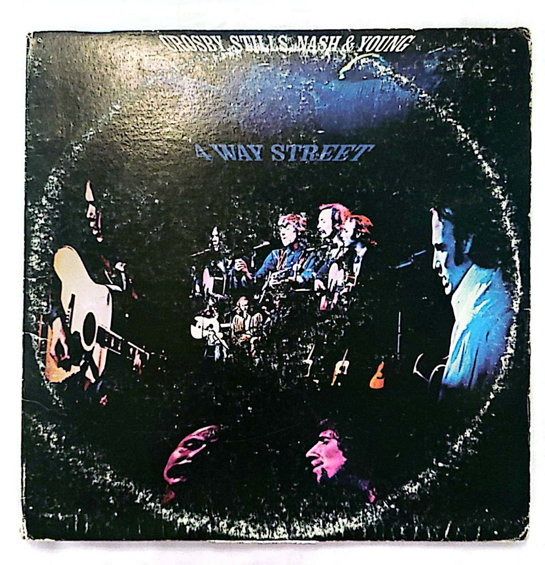 Vintage Crosby Stills & Nash 4 Way Street Live Double Album Vinyl ...