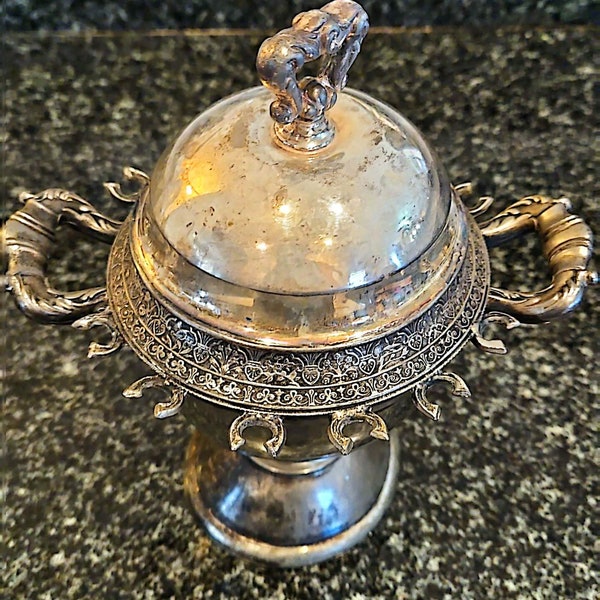 Antique Silver Spoon Holder - Etsy