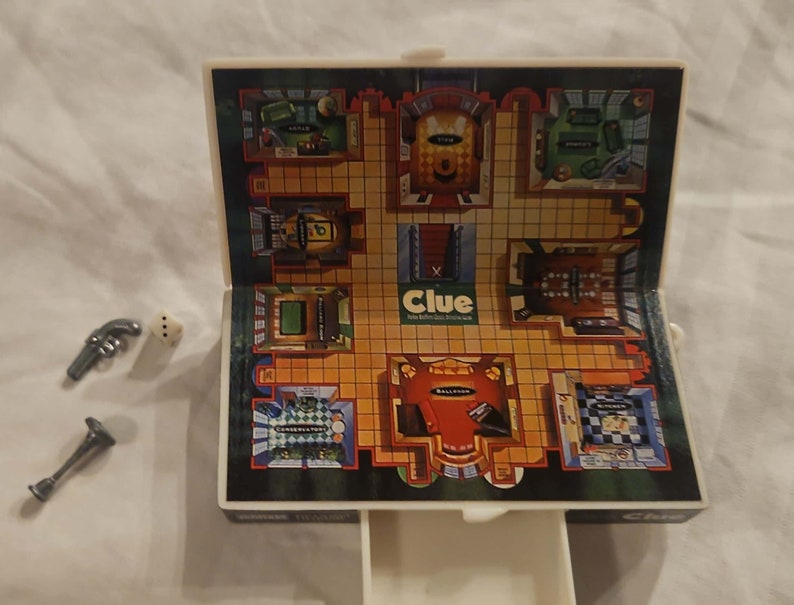 Vintage 1998 Hasbro & Basic Fun Clue Mini Board Game Collectible - Etsy