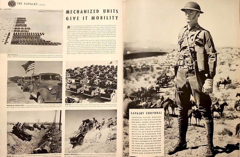 WW2 Life Magazine US Army Cavalry April 21st 1941 RARE - Etsy