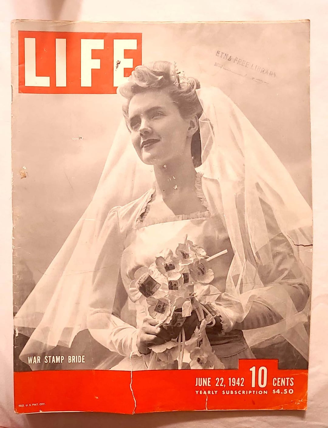 Life Magazine WWII USS Lexington Sinks War Bride UK Ussr Alliance June ...