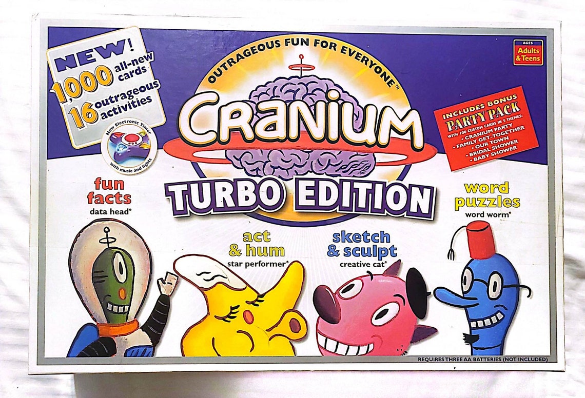 Cranium Turbo Edition Board Game 4 Player Teen Adult Activity - Etsy