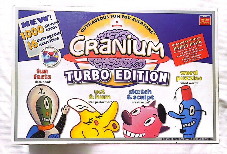 Cranium Turbo Edition Board Game 4 Player Teen Adult Activity - Etsy