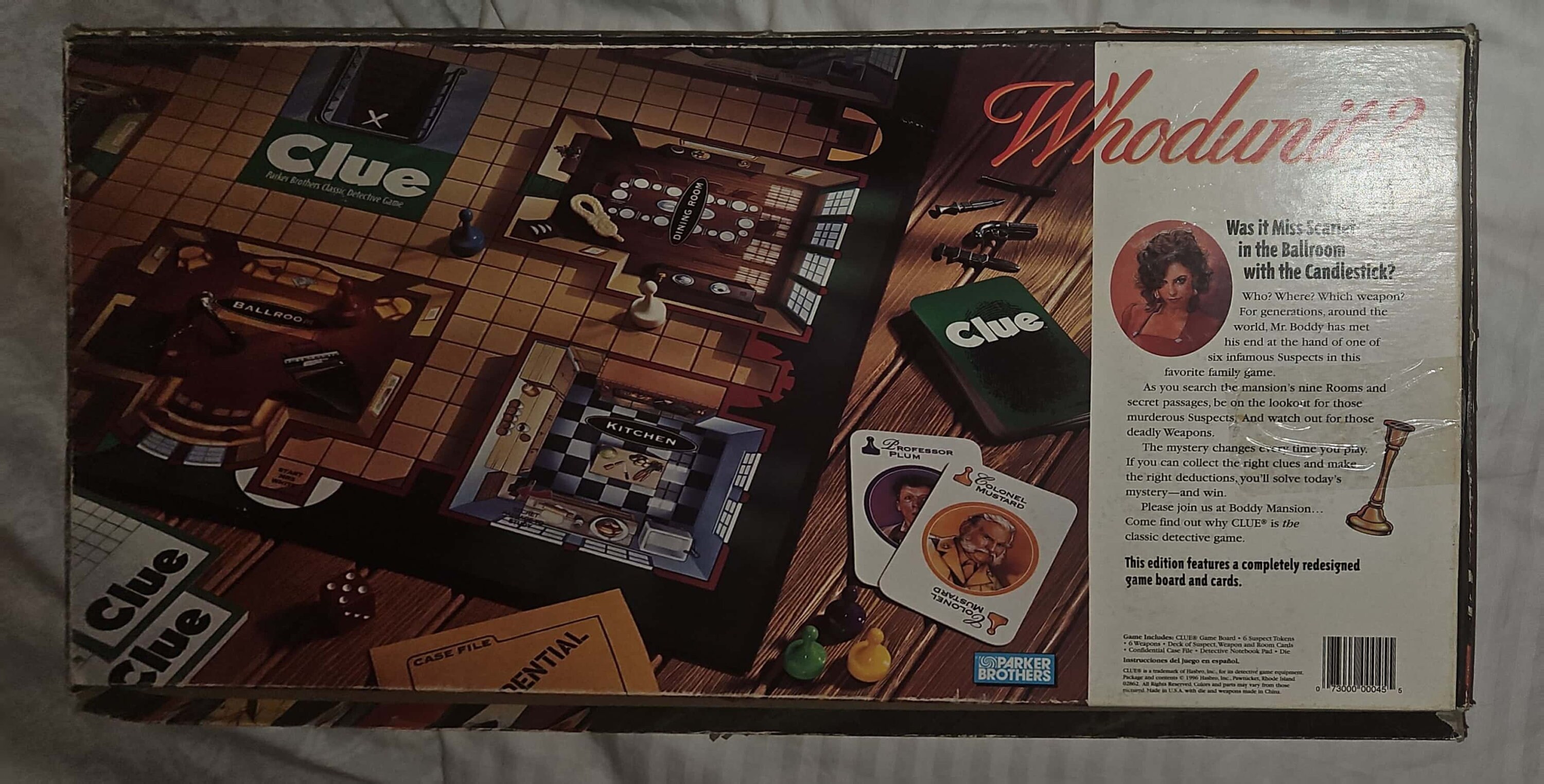 New, 1996 CLUE Detective Board Game Parker Brothers - Etsy